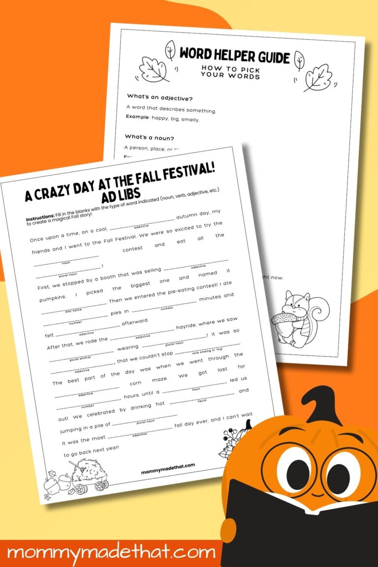 Fall Ad Libs (Free Printable)
