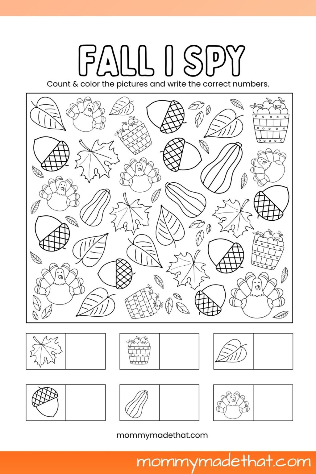 Fall I Spy Game (Free Printable)