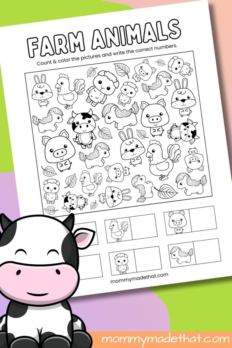 Farm Animal I Spy (Cutest Free Printable)