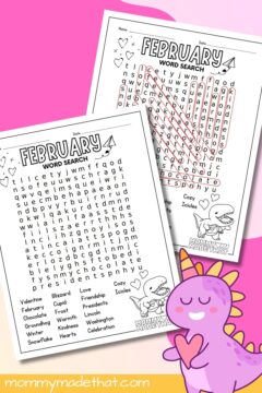February Word Search (Free Printable!)