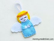 Felt Angel Ornament (With Free Printable Pattern)