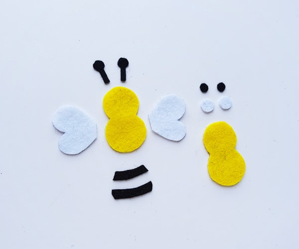 Felt Bumble Bee Craft with Free Pattern