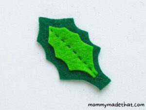 Felt Holly Berry Ornament (With Free Printable Pattern)