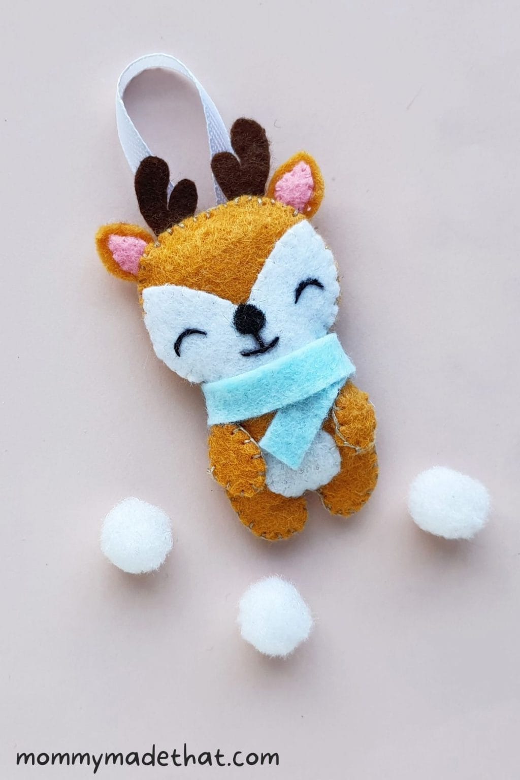 Cute Felt Reindeer with Printable Pattern