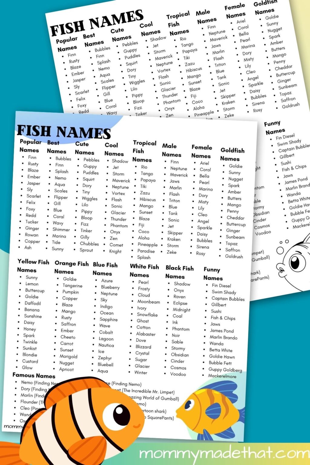 Fish Names: Cute, Funny & Unique Name Ideas