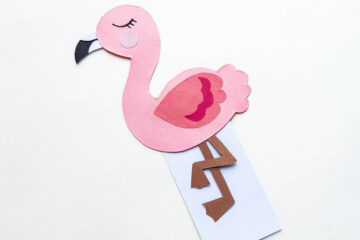 Flamingo Bookmark Craft (Free Printable Template)