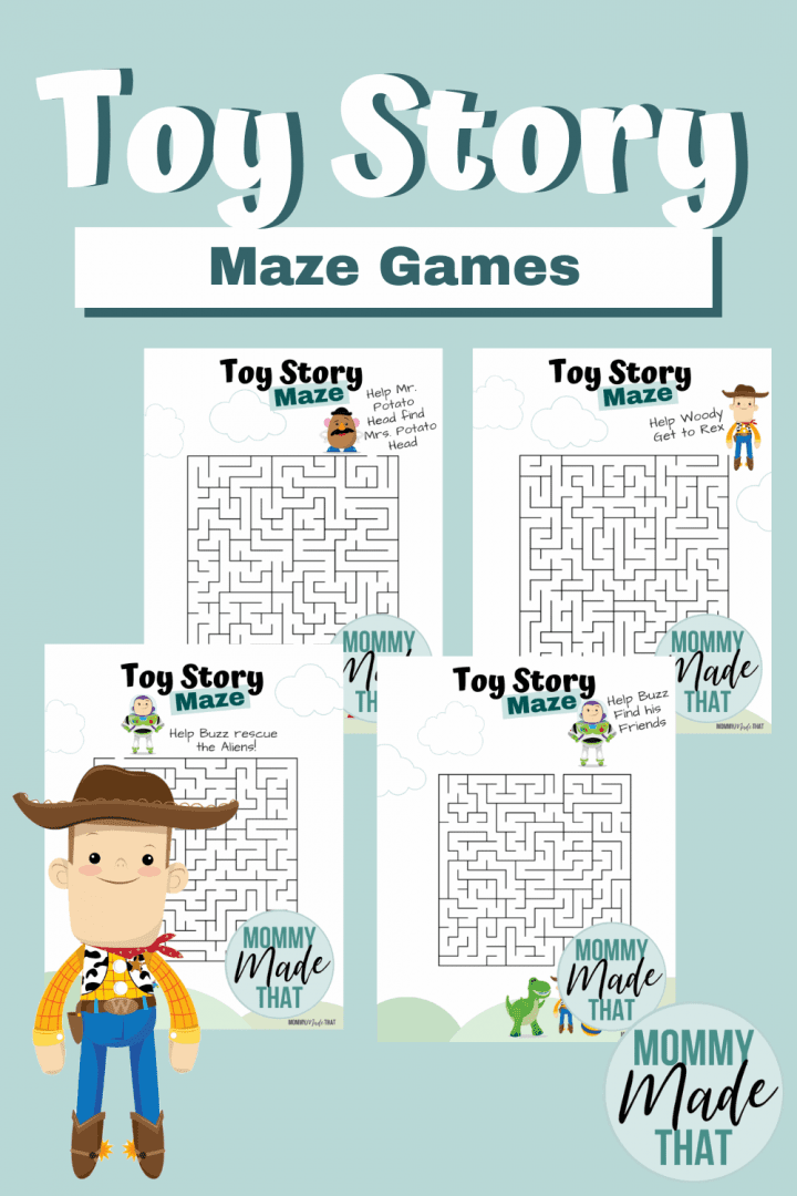 Fun Toy Story Printable Maze Games
