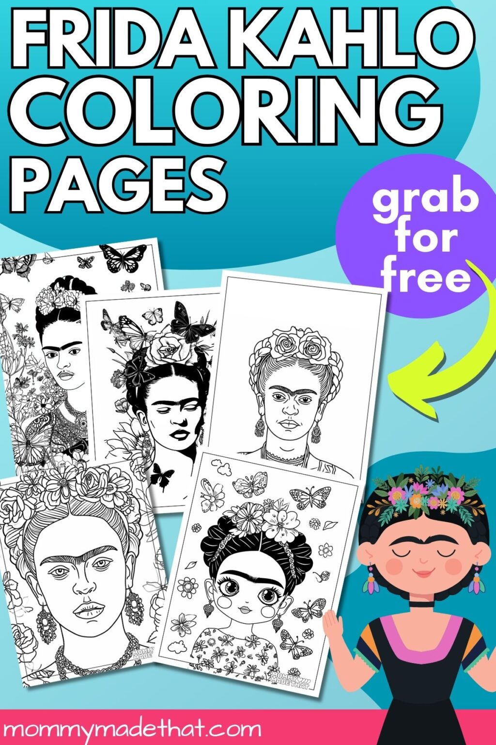 Frida Kahlo Coloring Pages