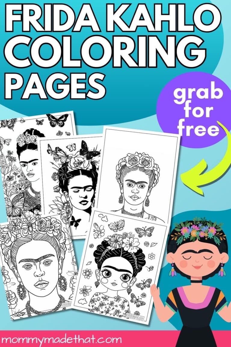 Frida Kahlo Coloring Pages