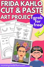 Printable Frida Kahlo Art Project (Free Template)