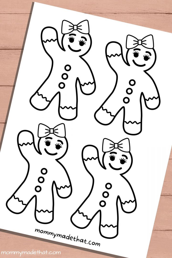 Gingerbread Man Templates + (Gingerbread Girl Too! Free Printables)