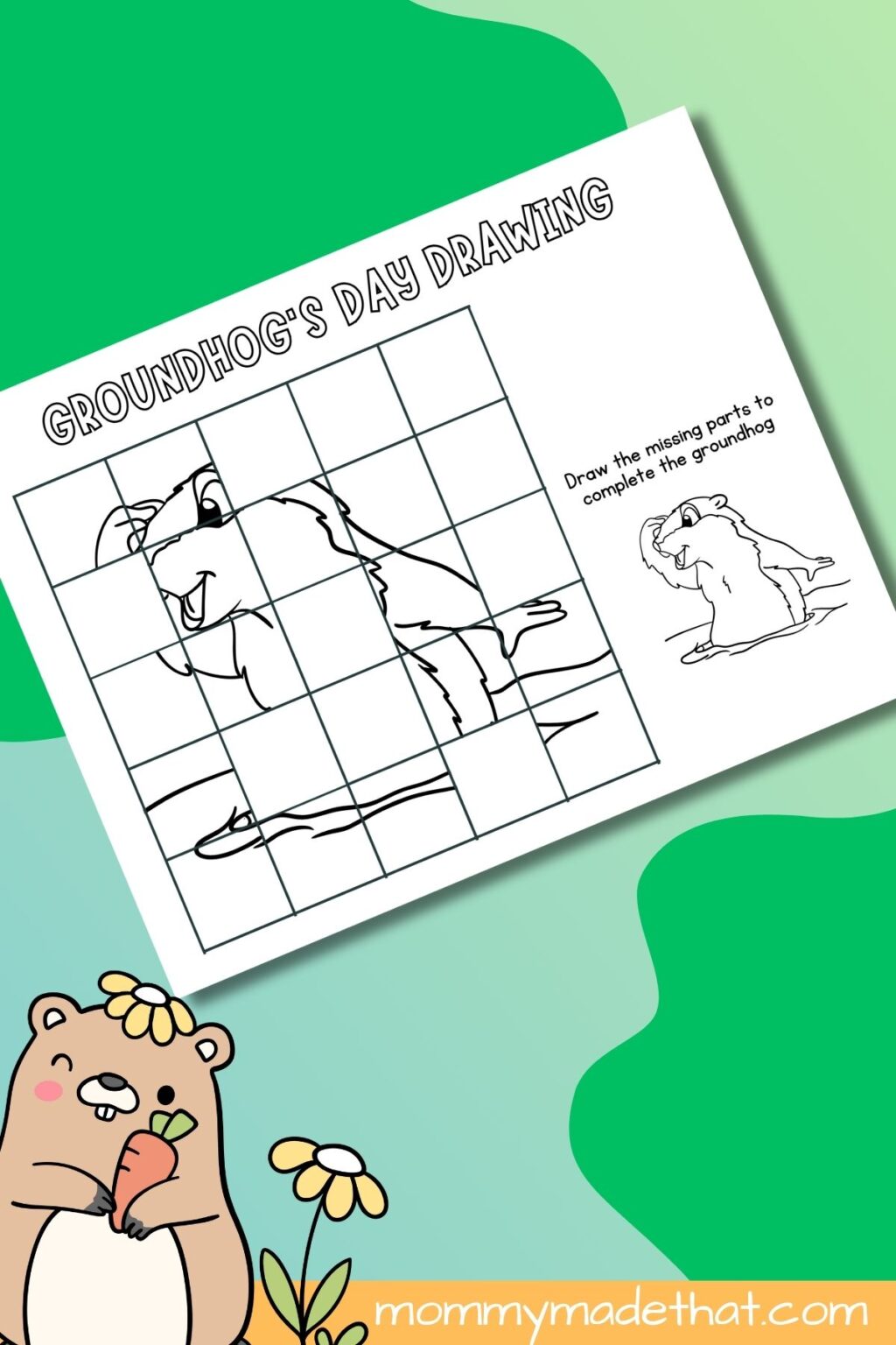 Groundhog Day Drawing Activity