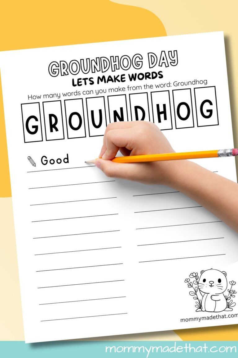 Groundhog Day Making Words (Free Printable)