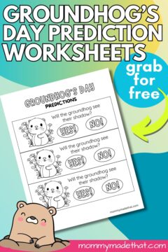 Groundhog Day Prediction & Voting Slips (Free Printable)