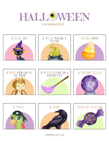 Halloween Charades (Free Printable)