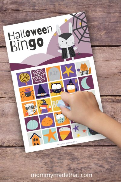 Cute Halloween Bingo Game (Free Printable)