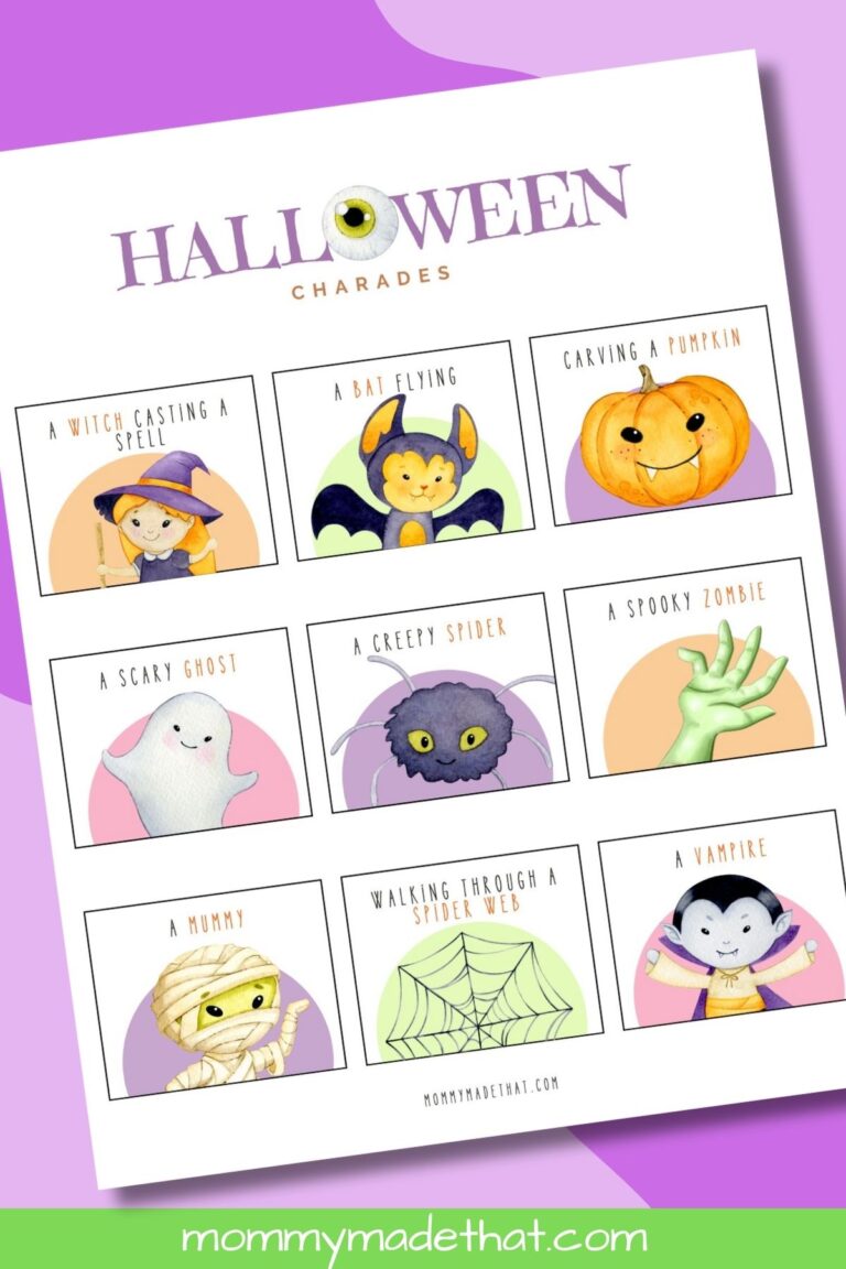 Halloween Charades (Free Printable)
