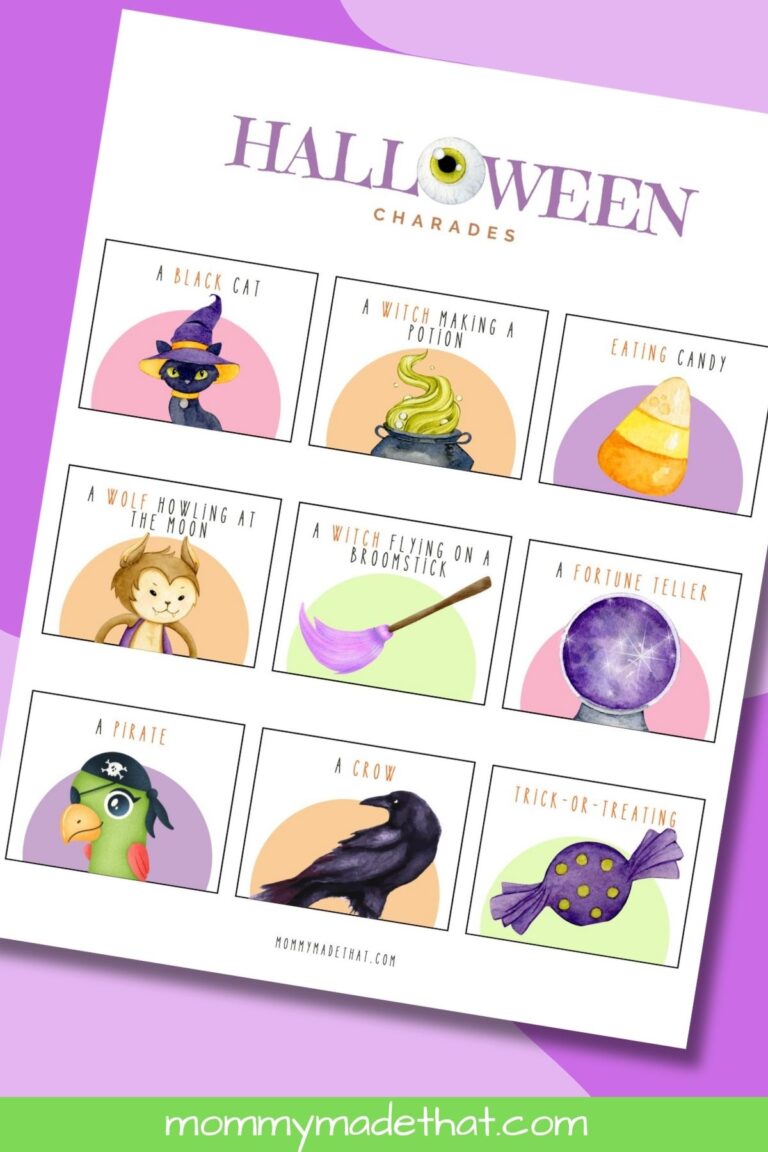 Halloween Charades (Free Printable)