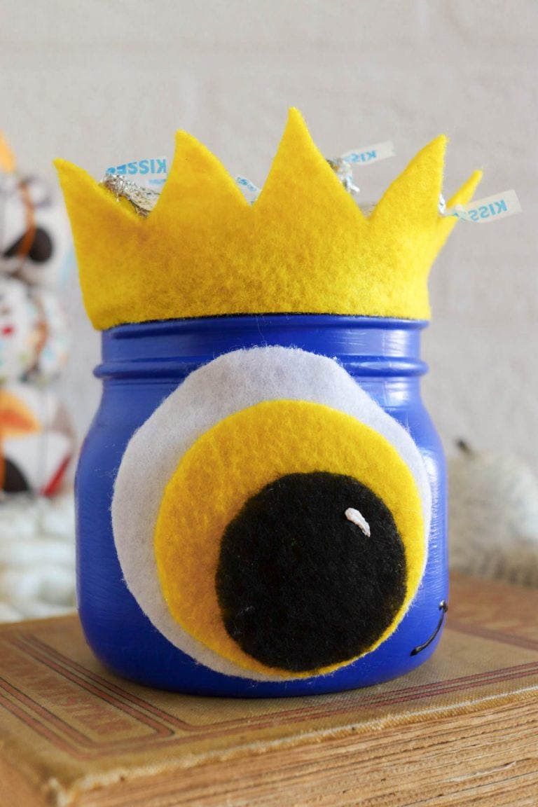 Halloween Mason Jar Monster