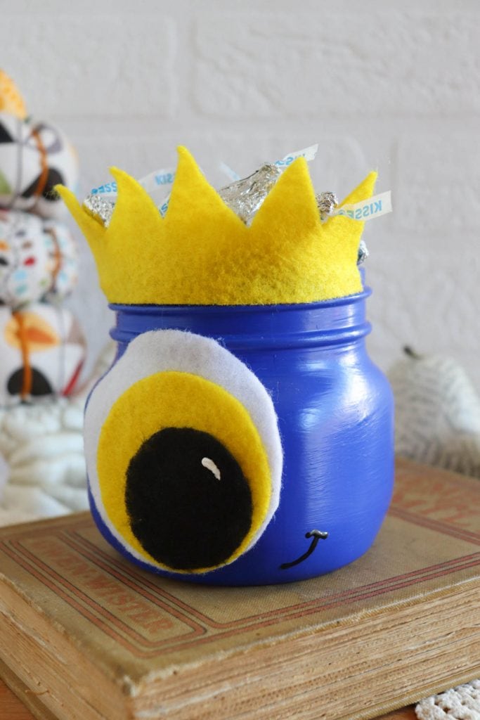 Halloween Mason Jar Monster