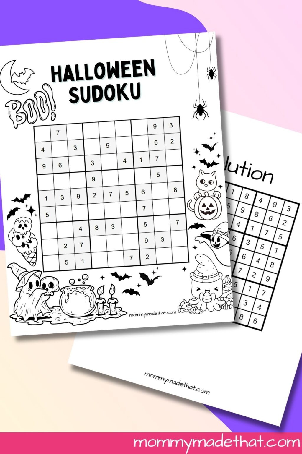 Halloween Sudoku (Free Printable)