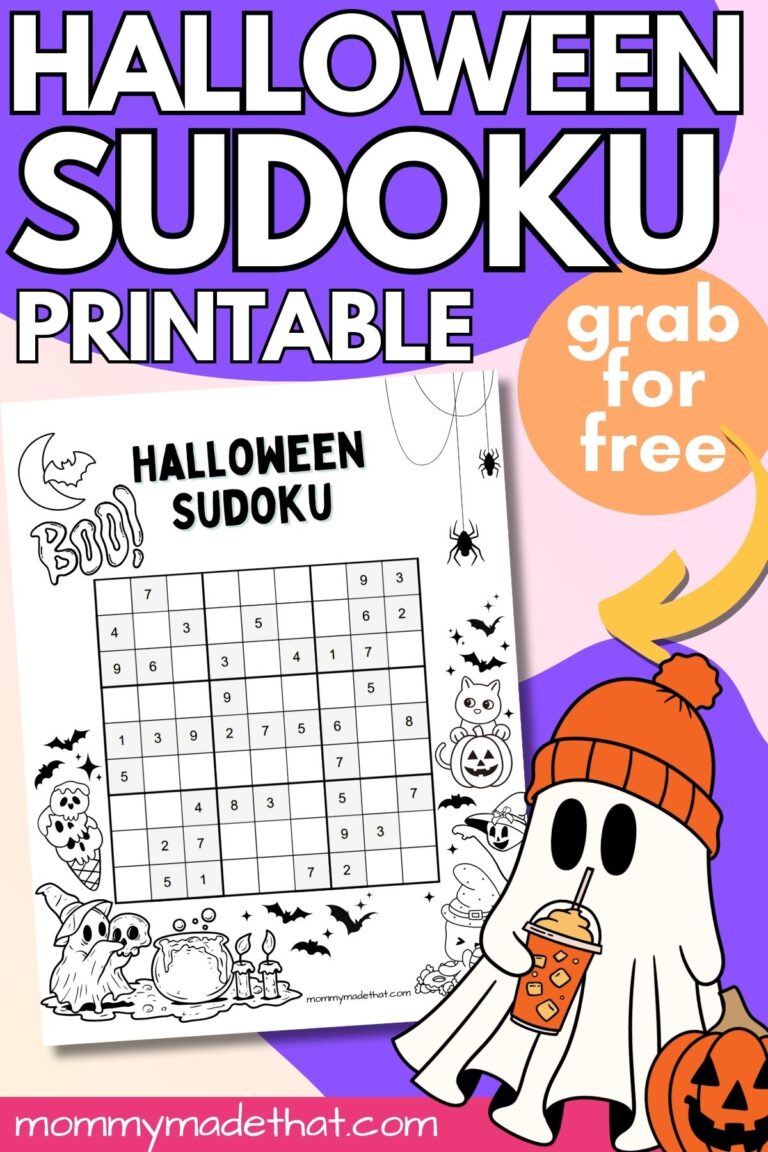 Halloween Sudoku (Free Printable)