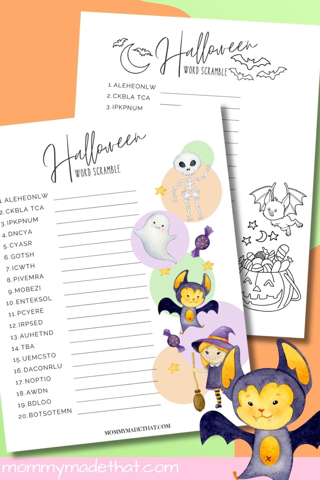 Halloween Word Scramble Free Printable halloween-word-scramble-free-printable