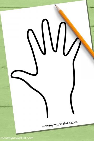 Lots of Hand Outlines and Templates (Free Printables!)