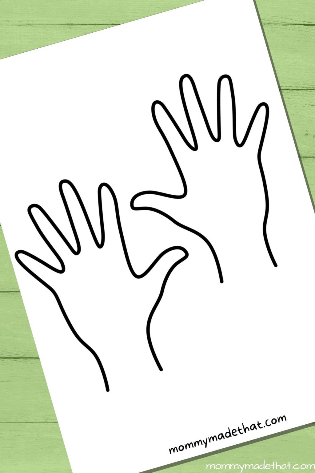 Lots of Hand Outlines and Templates (Free Printables!)
