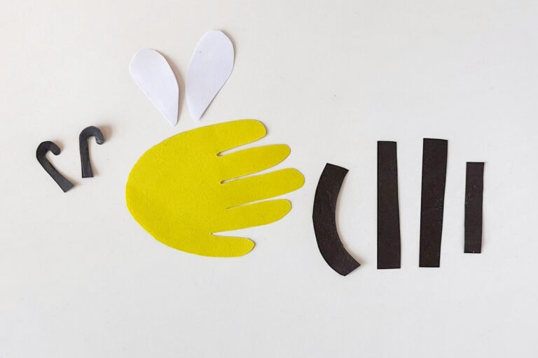Super Cute Handprint Bee Craft