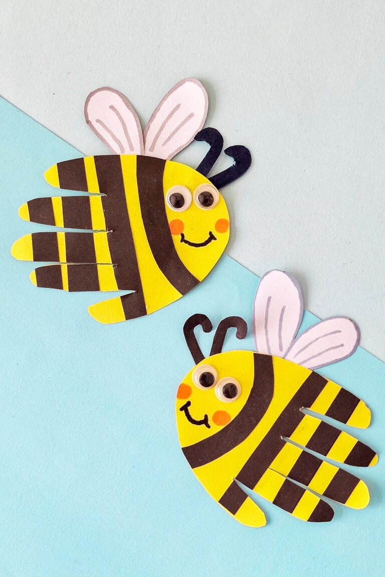Super Cute Handprint Bee Craft