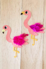 Handprint Flamingo Craft (Free Printable Template)