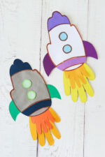 Handprint Rocket Ship Craft