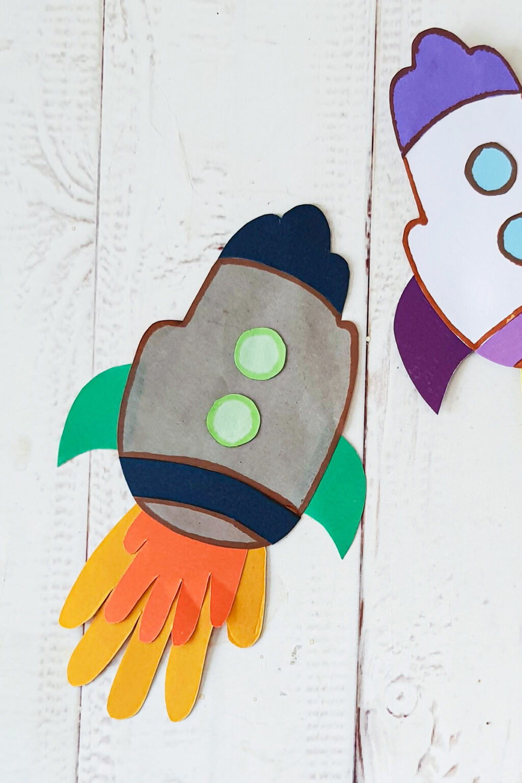 Handprint Rocket Ship Craft