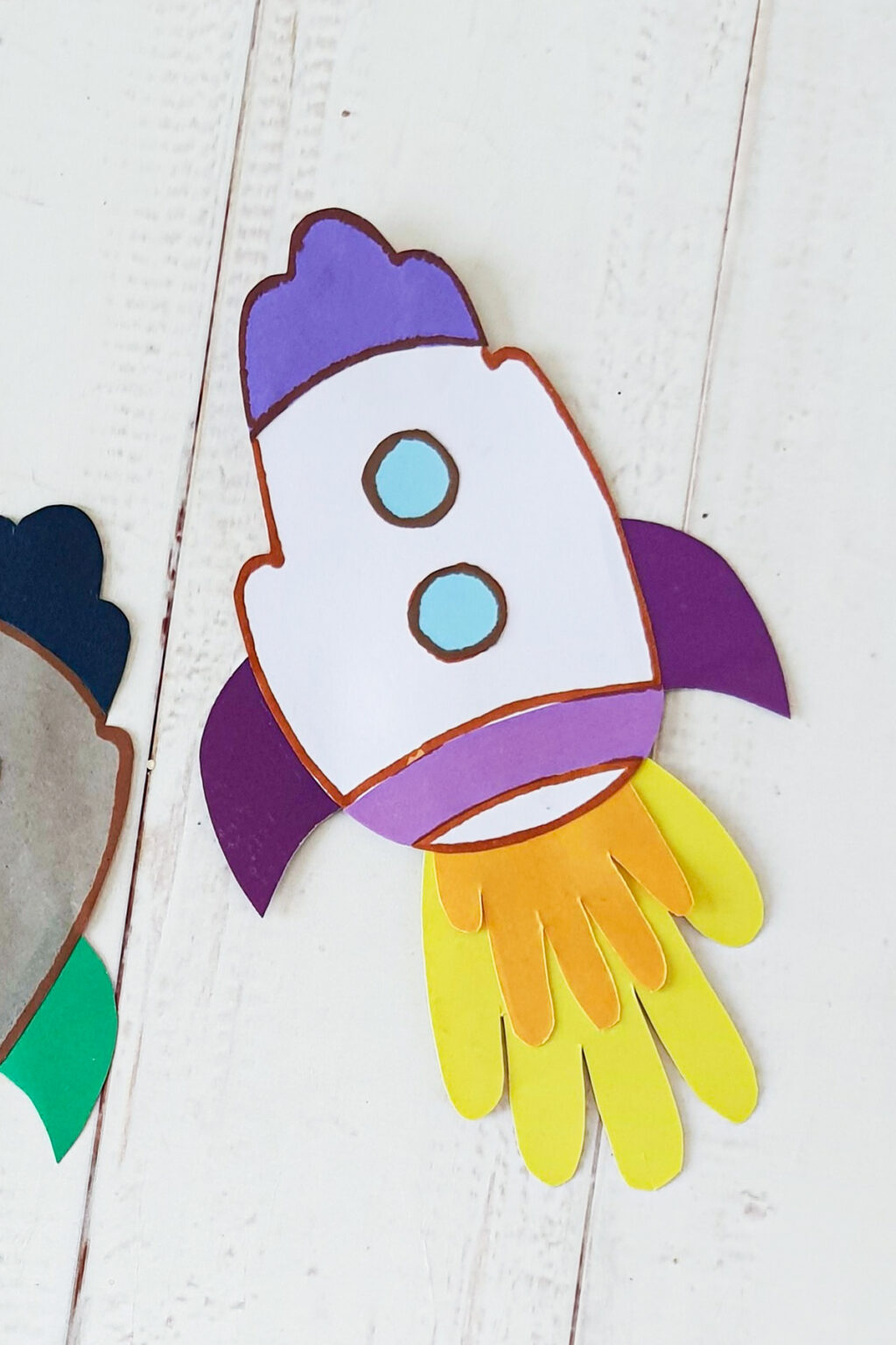 Handprint Rocket Ship Craft