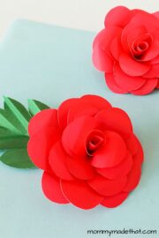 How to Make a Paper Rose (With Free Printable Template)
