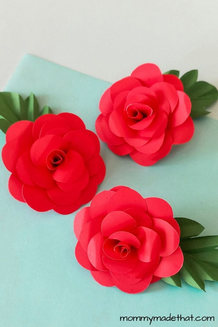 How to Make a Paper Rose (With Free Printable Template)