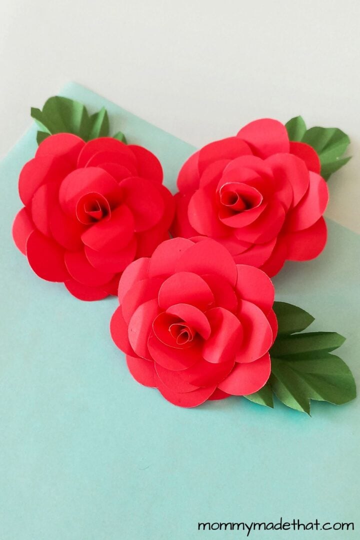 How to Make a Paper Rose (With Free Printable Template)