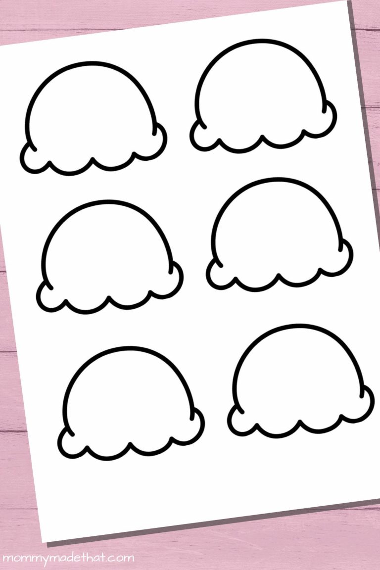 Fun Ice Cream Cone Templates for Crafts & Coloring