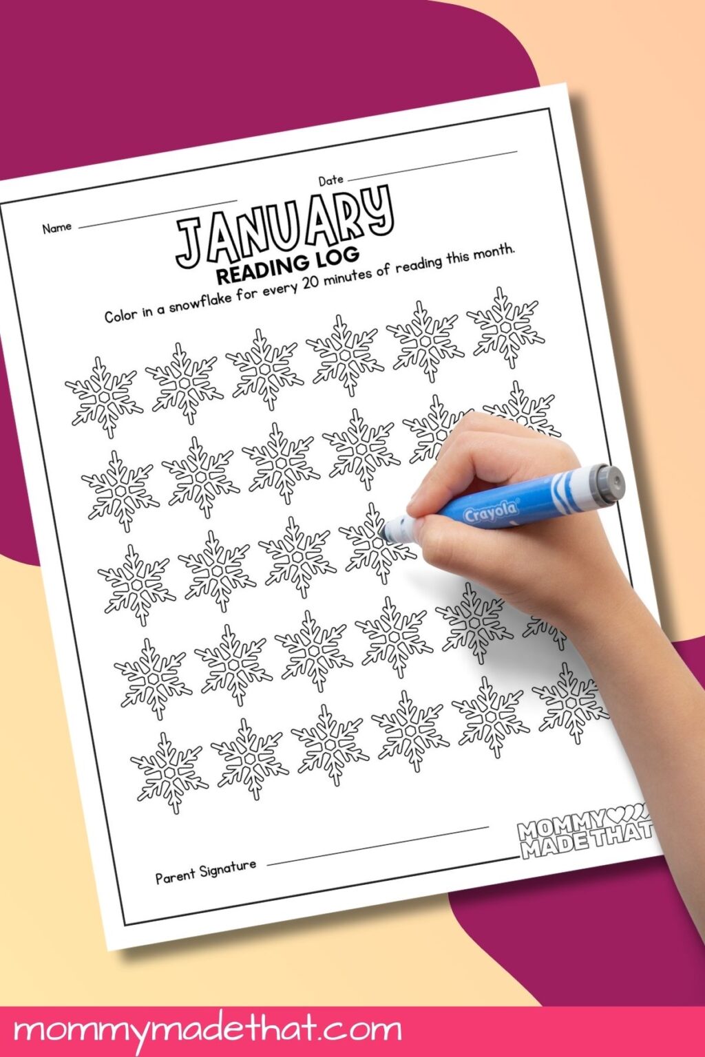 January Reading Log (Free Printable)