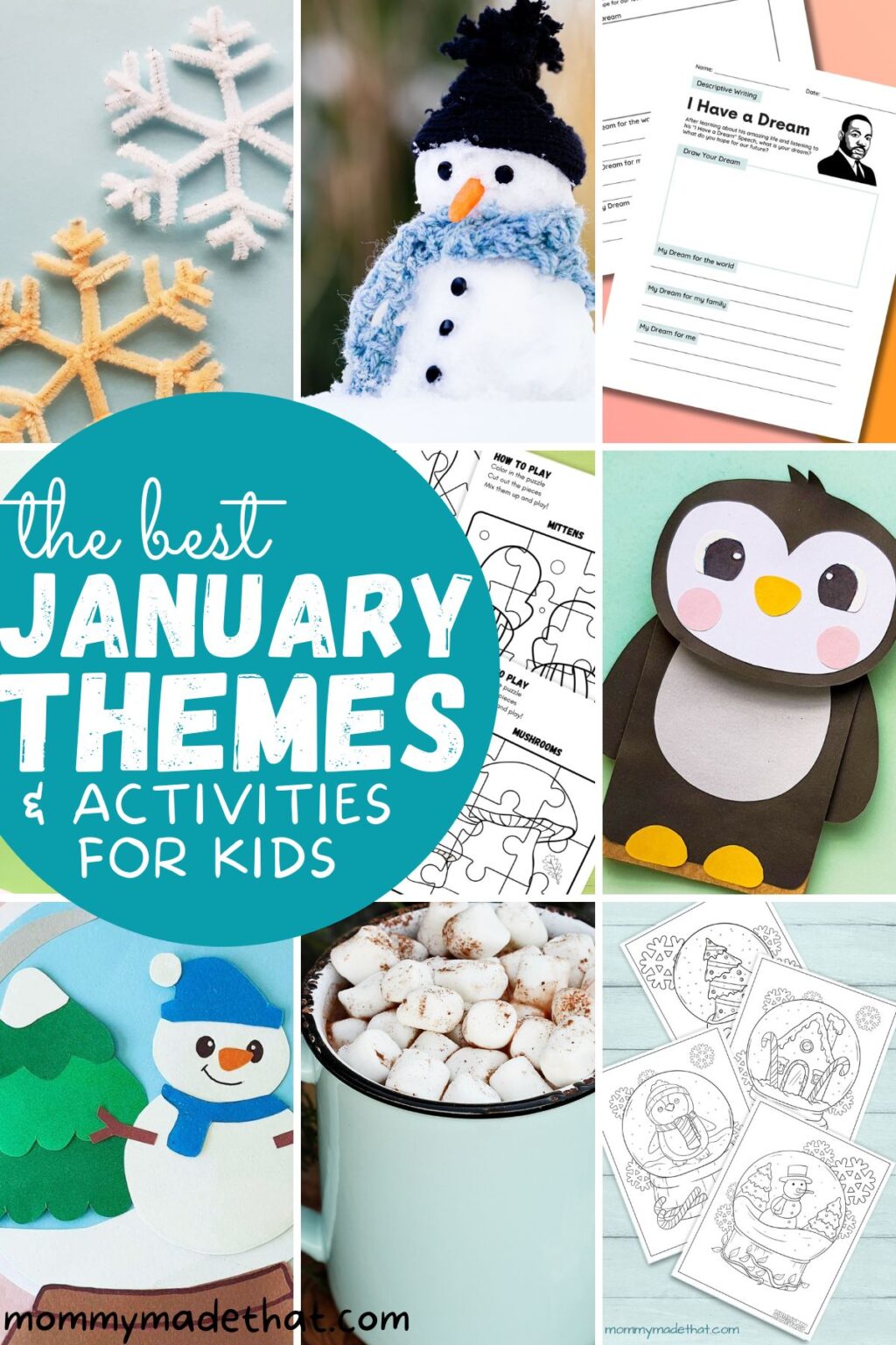 January Themes, Holidays and Activities