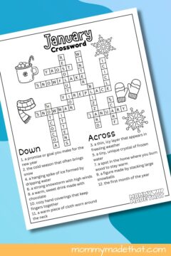 January Worksheets (Free Printables!)
