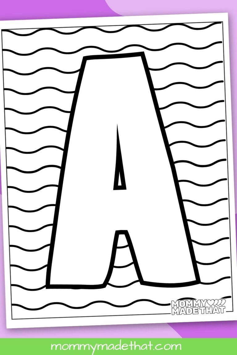 16 Letter A Coloring Pages (Tons of Free Printables!)