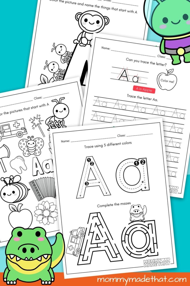 Letter A Printables (Tons of Cute Free Printables!)