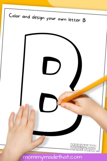 Letter B Coloring Pages (16 Free Printable Pages!)