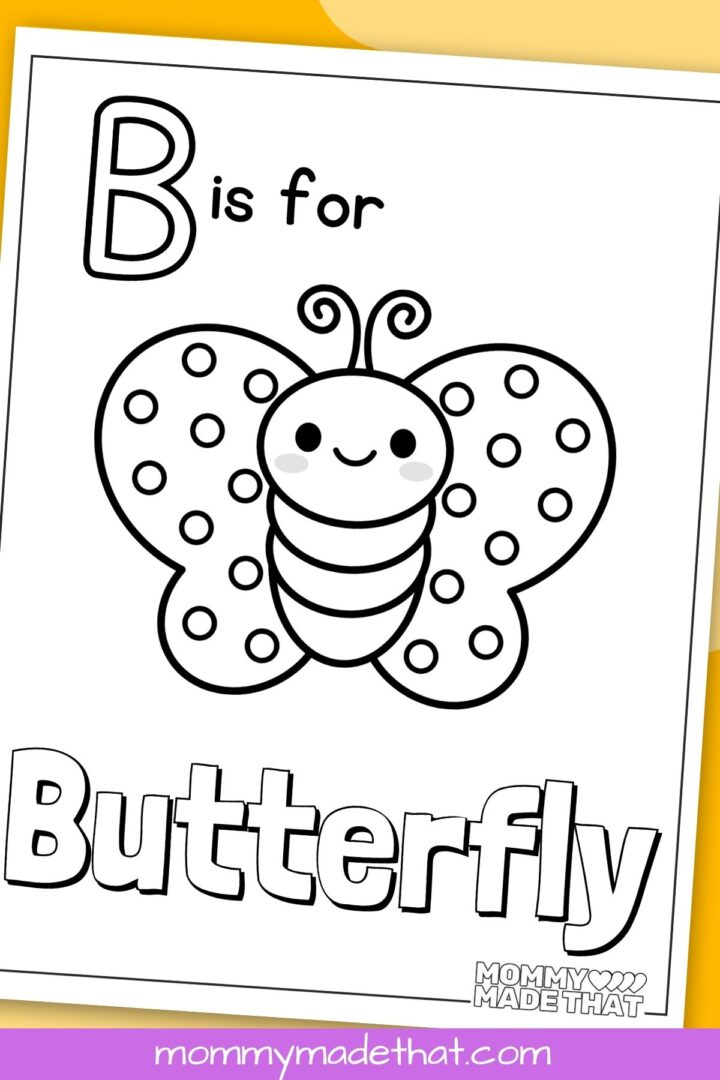 Letter B Coloring Pages (16 Free Printable Pages!)