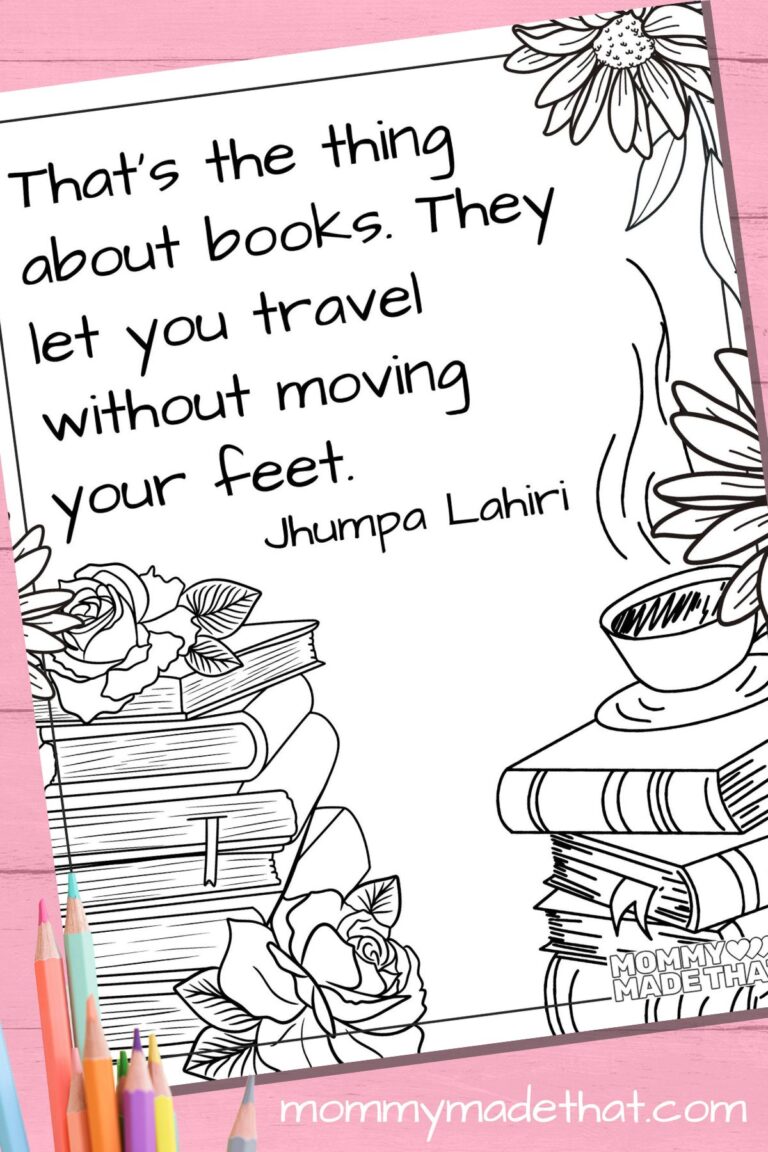 Library Coloring Pages (Free Coloring Sheets that Encourage Reading!)