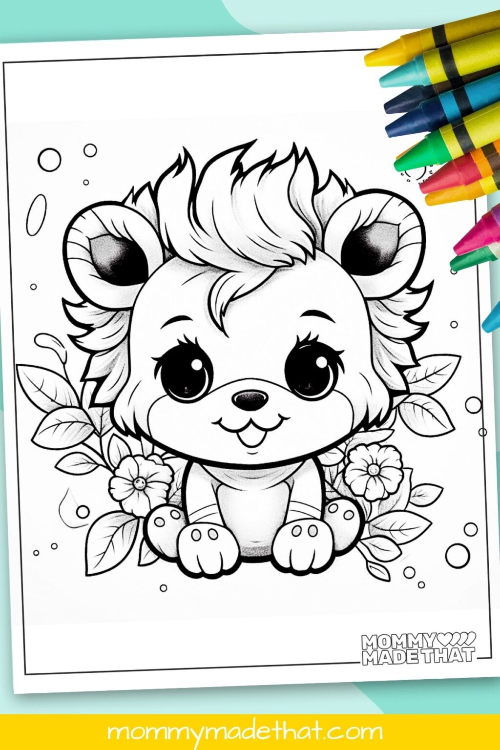 Lion Coloring Pages (Lots of Cute Free Printables)