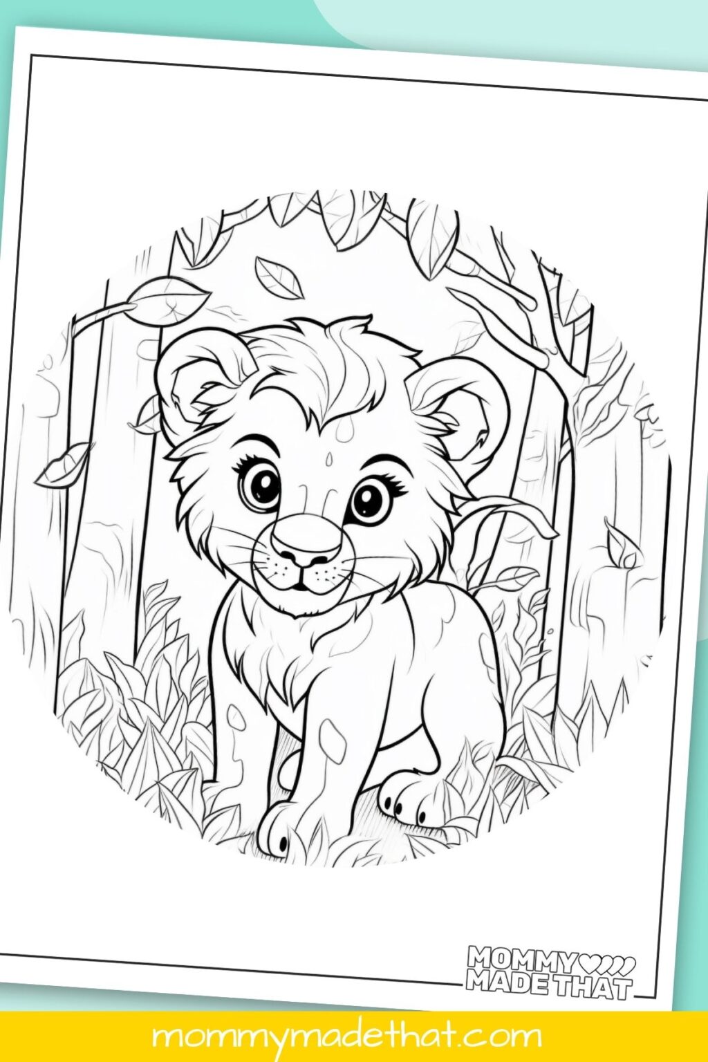 Lion Coloring Pages (Lots of Cute Free Printables)