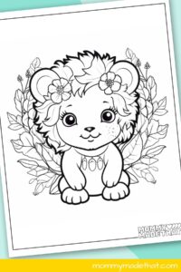 Lion Coloring Pages (Lots of Cute Free Printables)